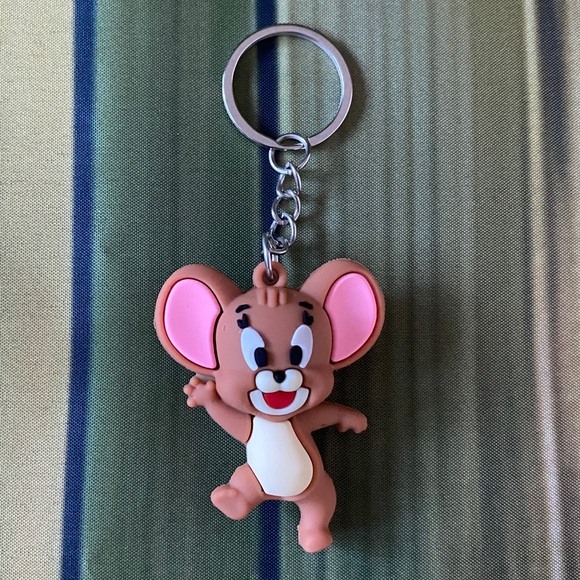Accessories | New Cute Tom Jerry Cartoon Mouse Silicon Keychain | Poshmark